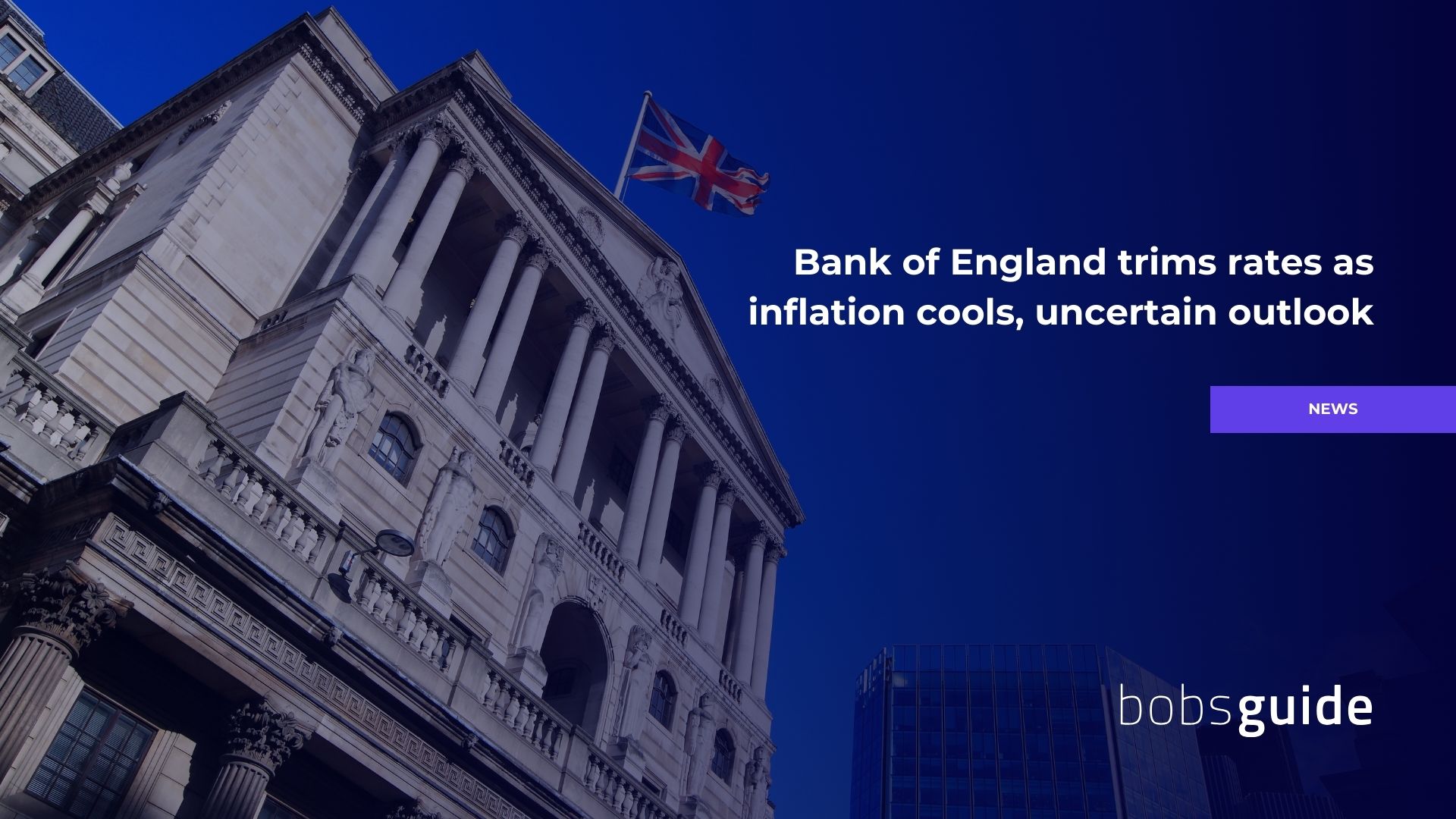 Bank of England trims rates as inflation cools, uncertain outlook ...